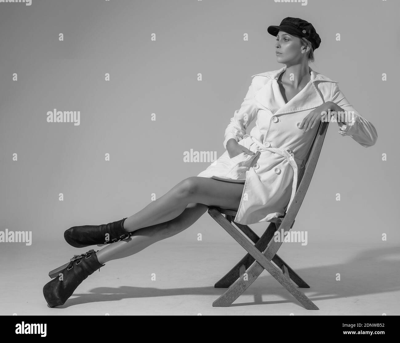 Shadow on chair Black and White Stock Photos & Images - Alamy
