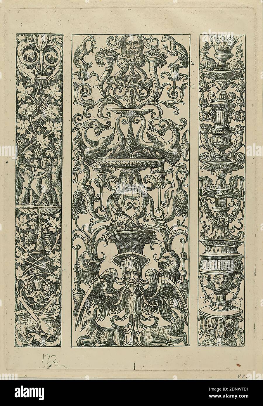 Three candelabra grotesques hi-res stock photography and images - Alamy