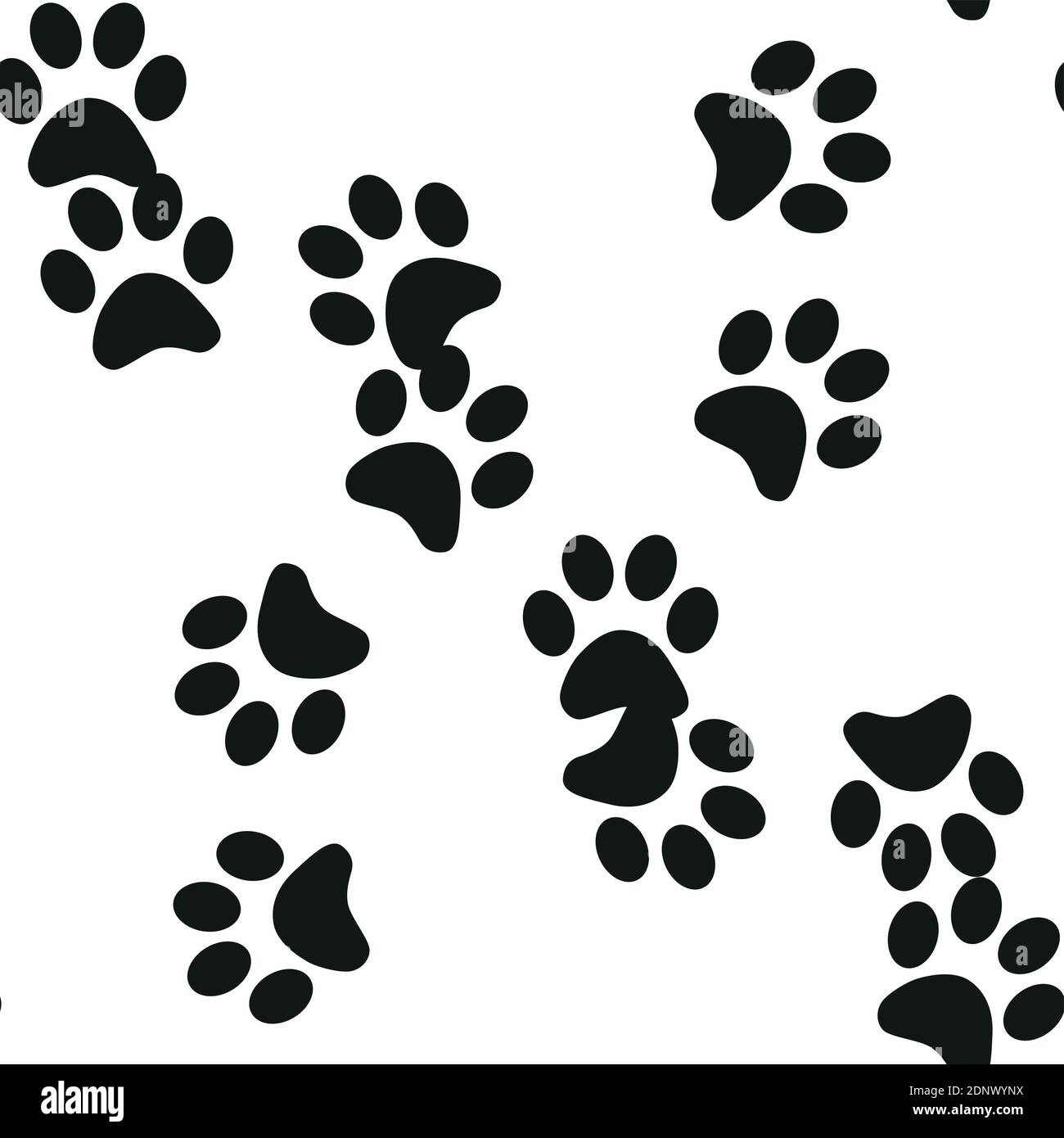 Cartoon paw for wallpaper design. Cartoon Modern design. Seamless ...