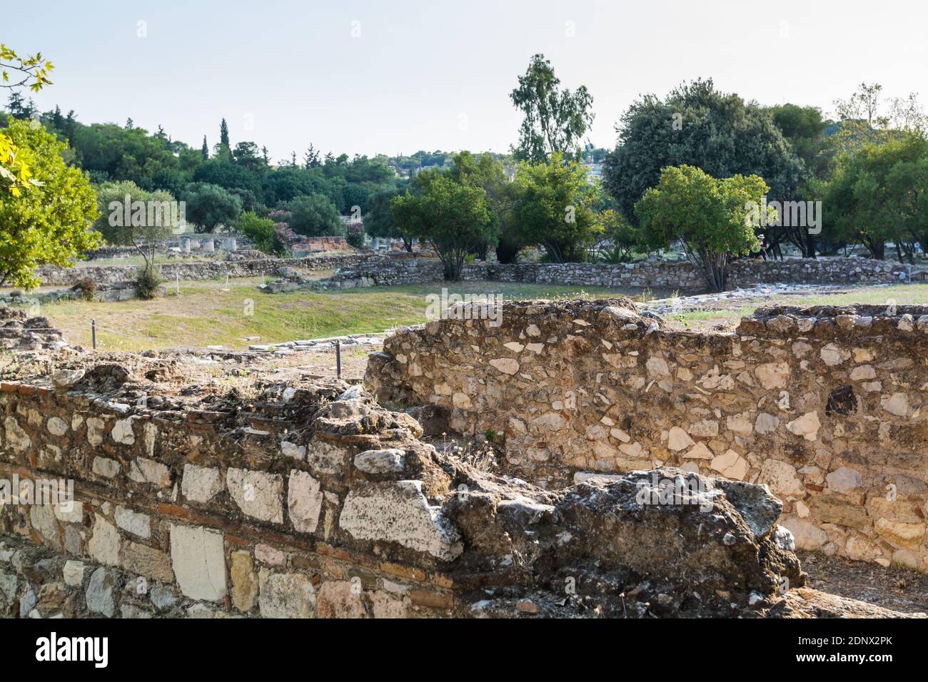 Ruins of Ancient Agora of Classical Athens, Greece Stock Photo - Alamy