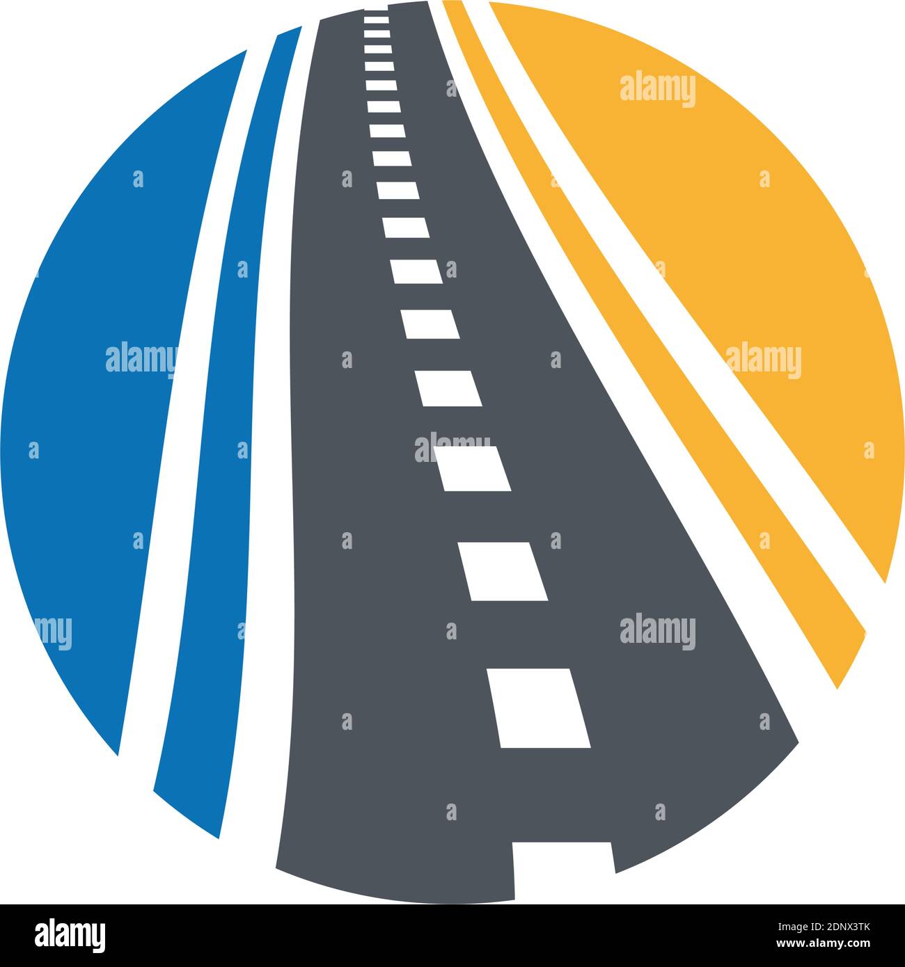 Vector street logo combination. Pathway and speedway symbol Stock ...