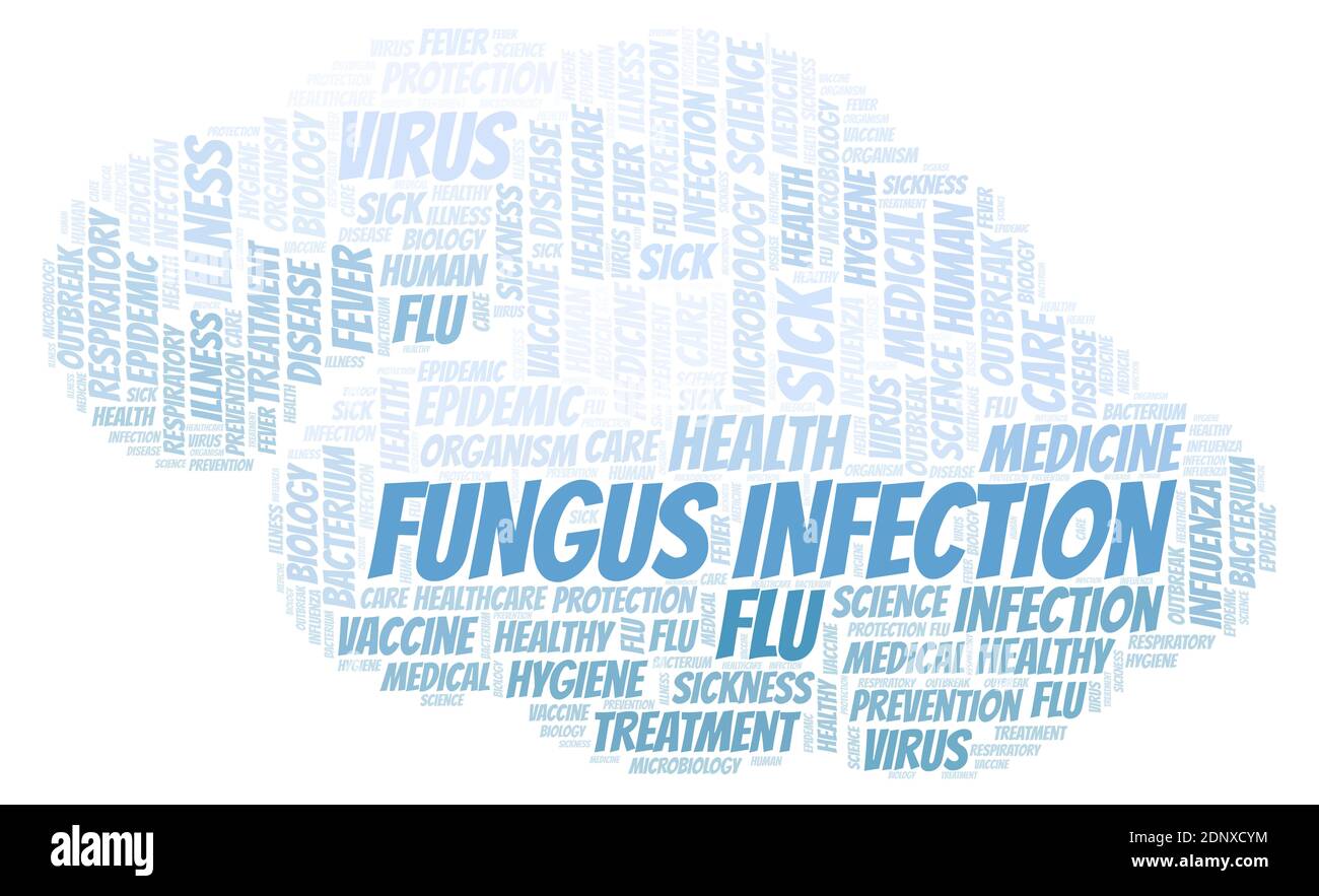 Fungus Infection typography word cloud create with text only Stock ...