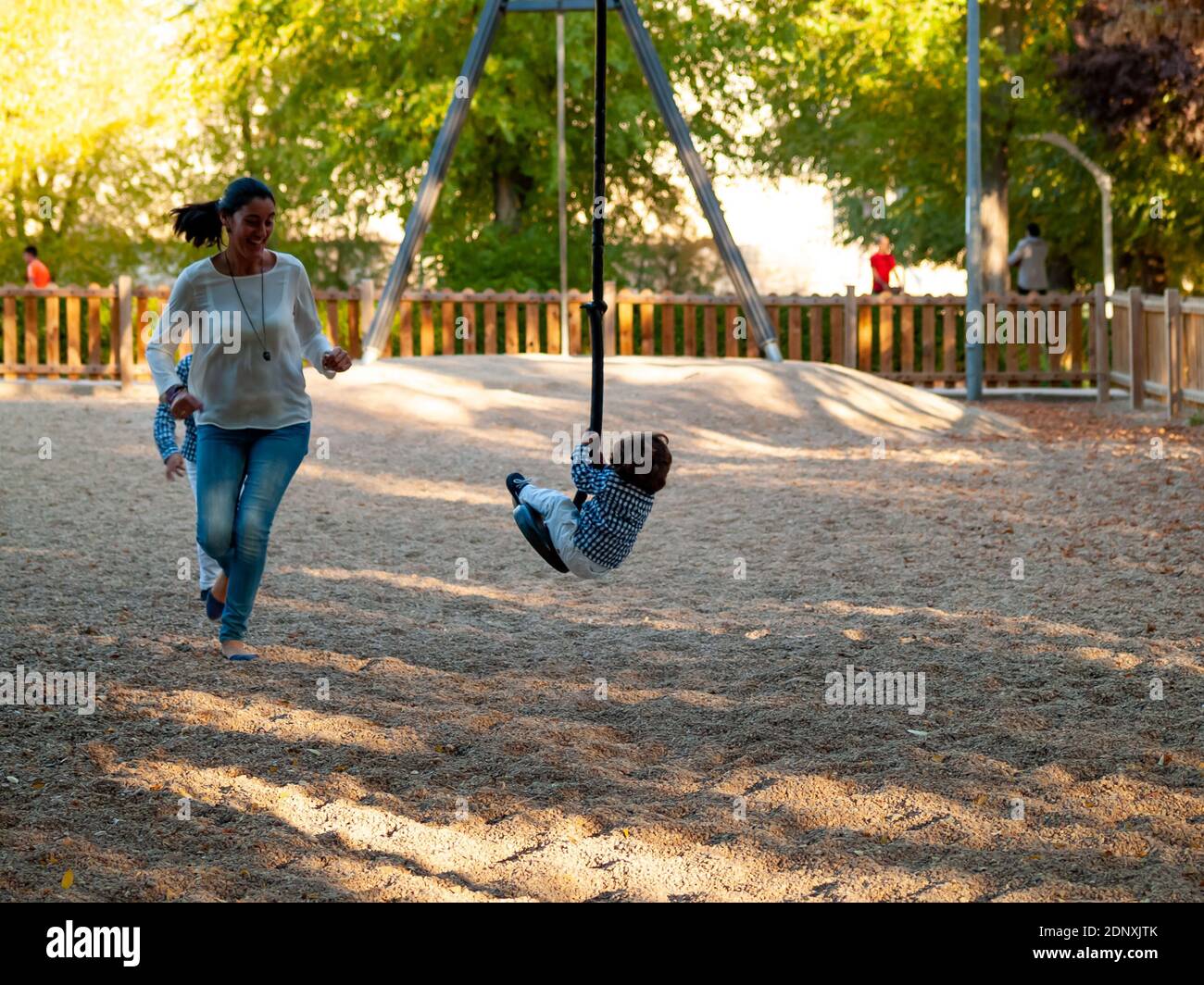 Chasing mother hi-res stock photography and images - Alamy
