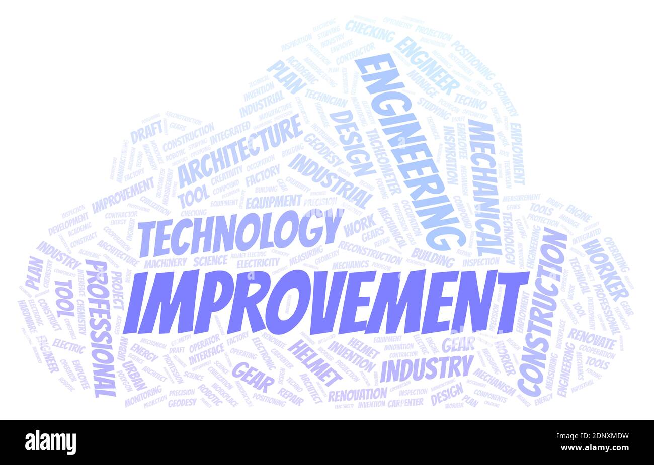 Improvement word cloud concept hi-res stock photography and images - Alamy