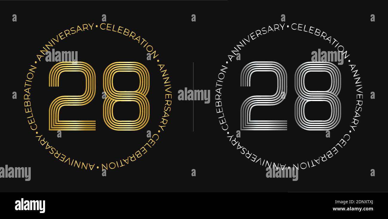 28th birthday Stock Vector Images - Alamy