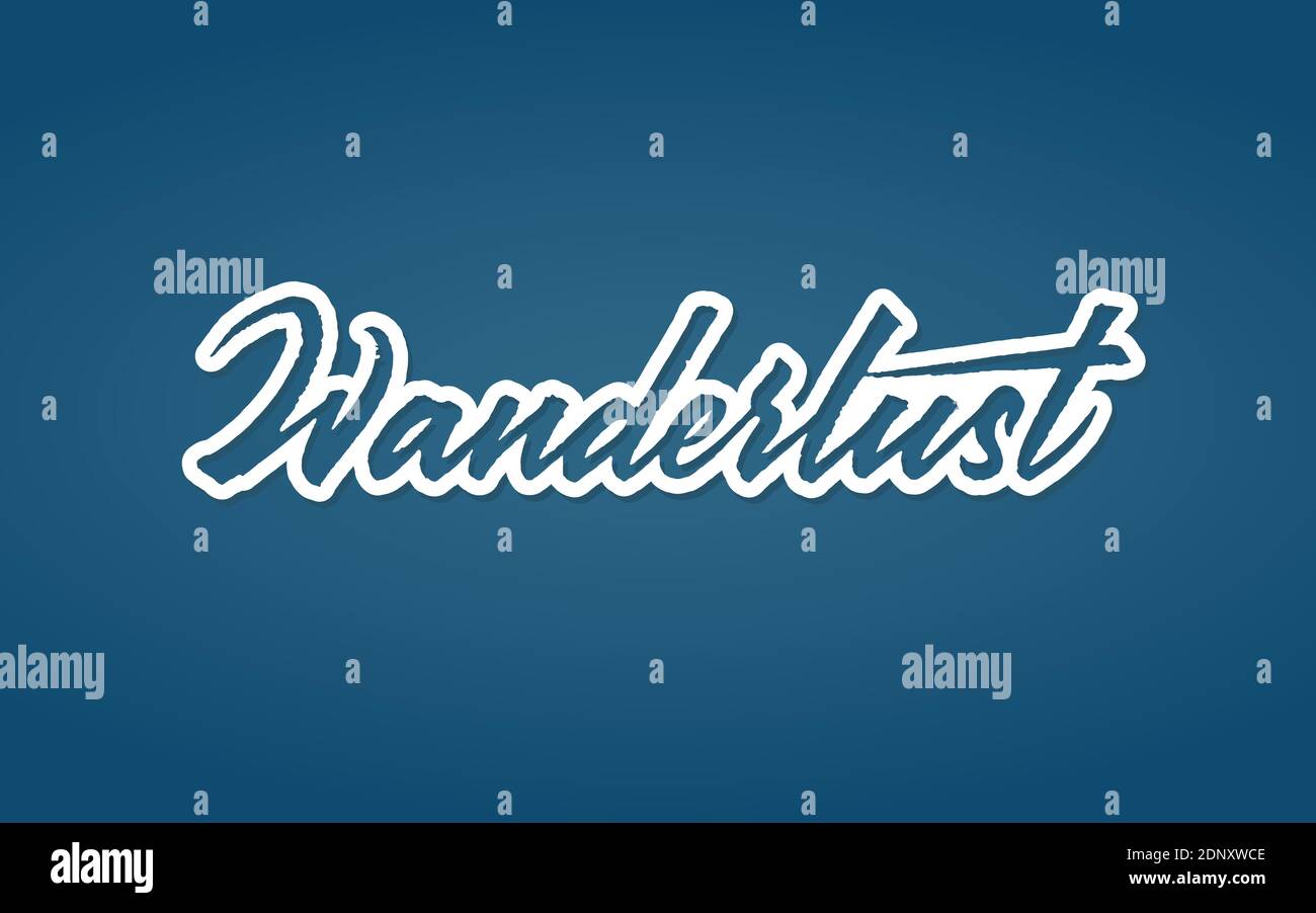 Wanderlust badge hi-res stock photography and images - Alamy