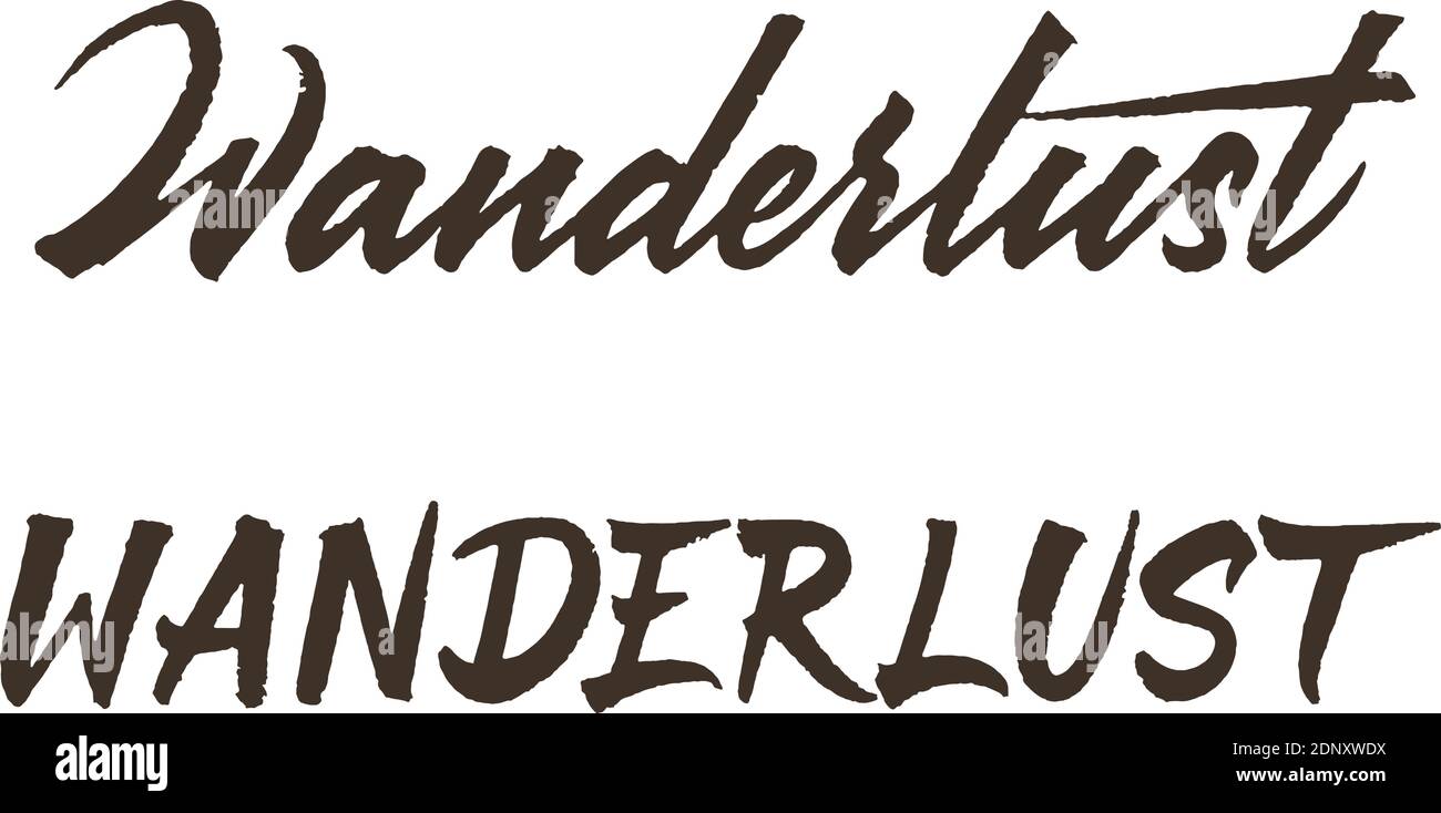 The wanderlust Stock Vector Images - Alamy