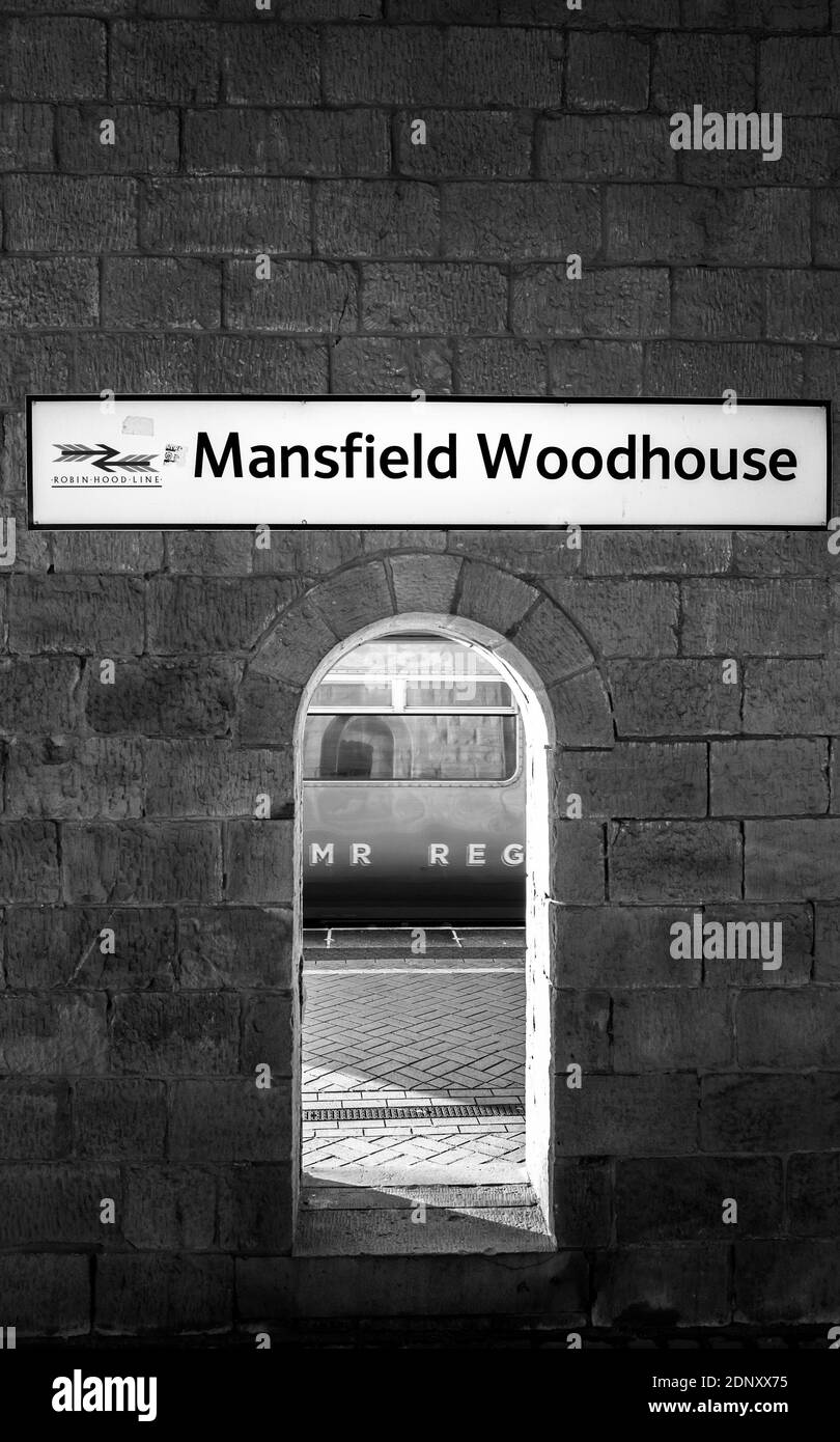 Train station mansfield Black and White Stock Photos & Images - Alamy
