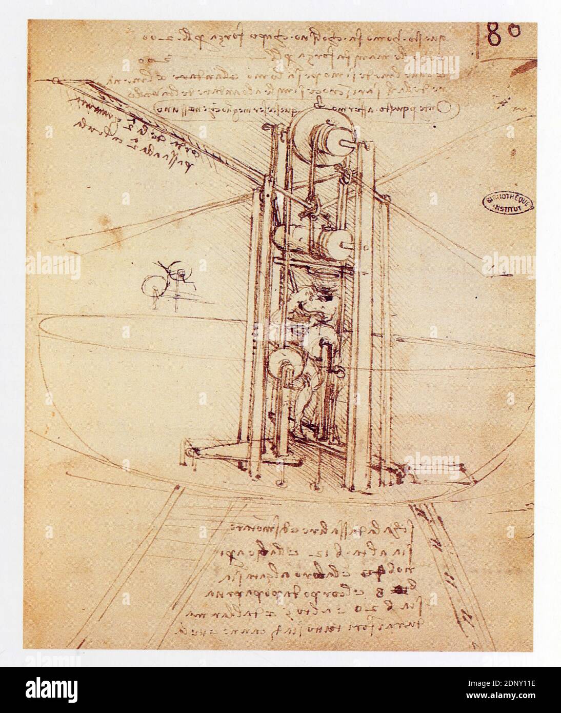 Leonardo da Vinci. Machine volante Stock Photo - Alamy