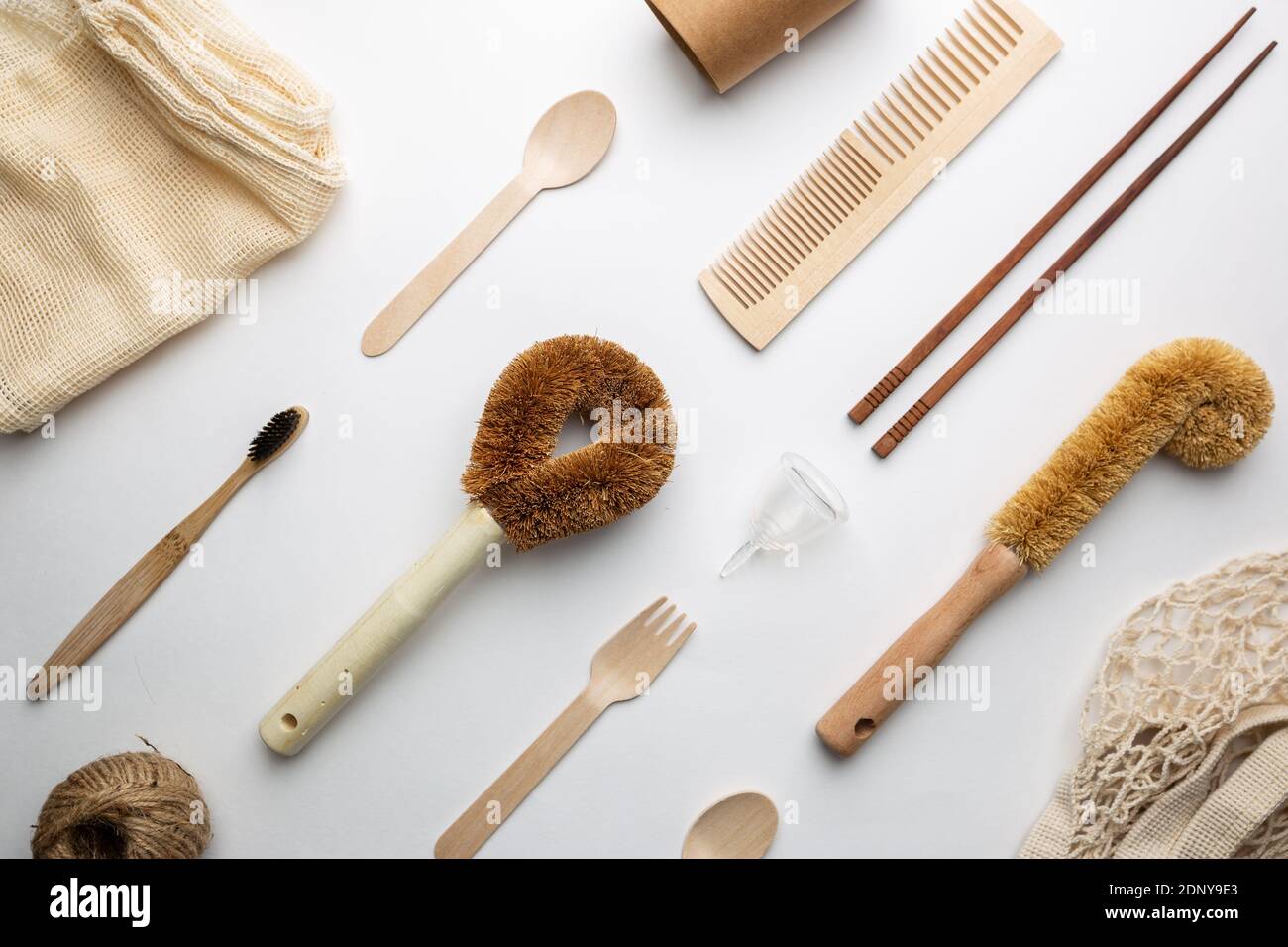 Plastic free products, eco sustainable living and Zero waste concept ...