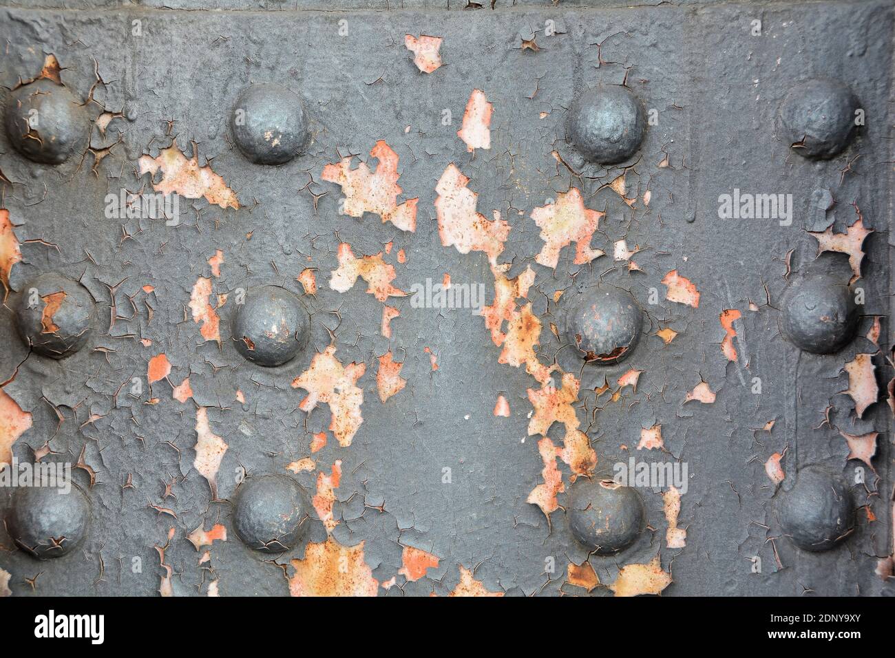 Surface of an old bridge with metal rivets Stock Photo - Alamy