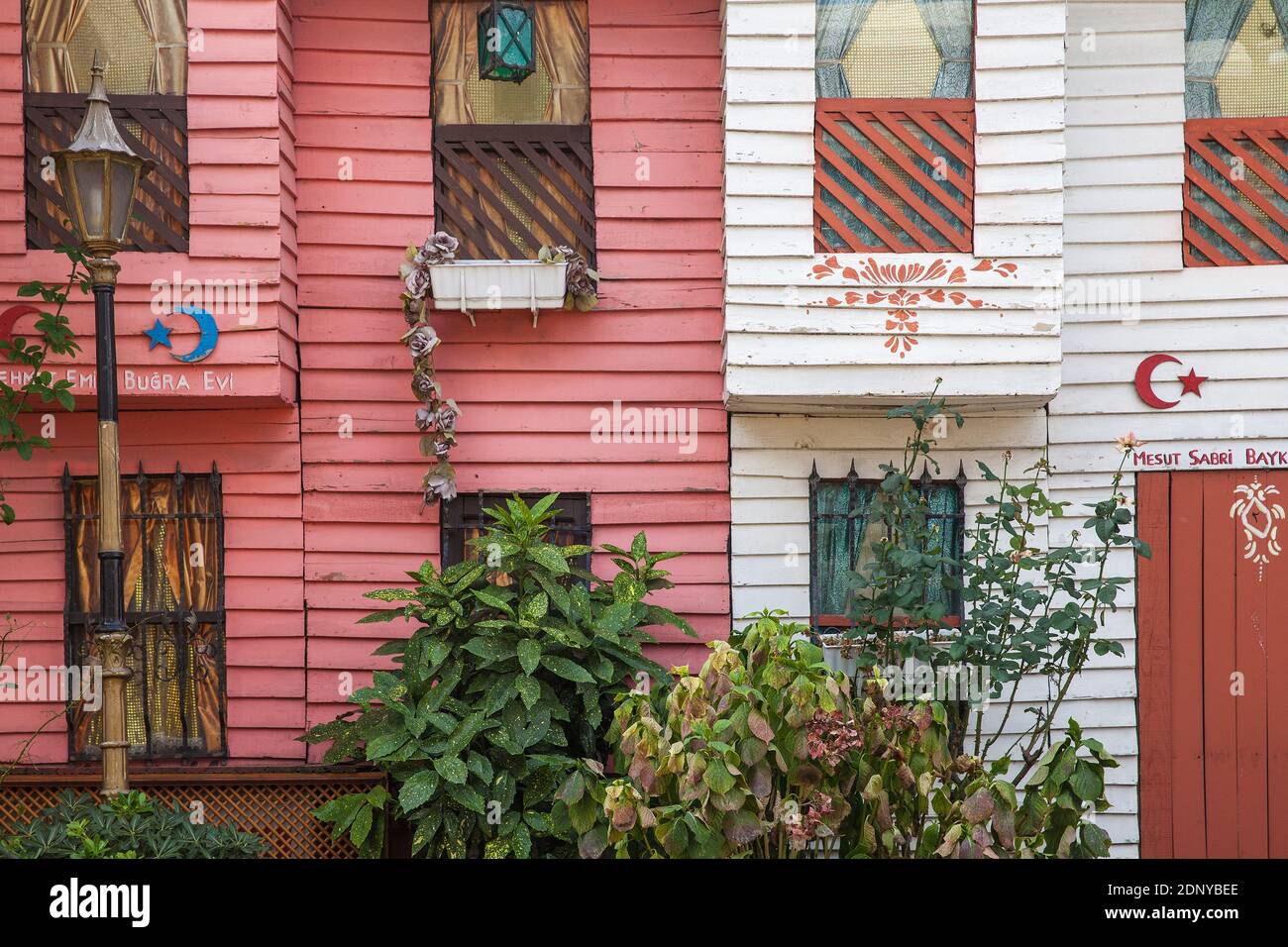 Turkey, Istanbul, Sultanahmet, Historic Ottoman wooden houses Stock ...