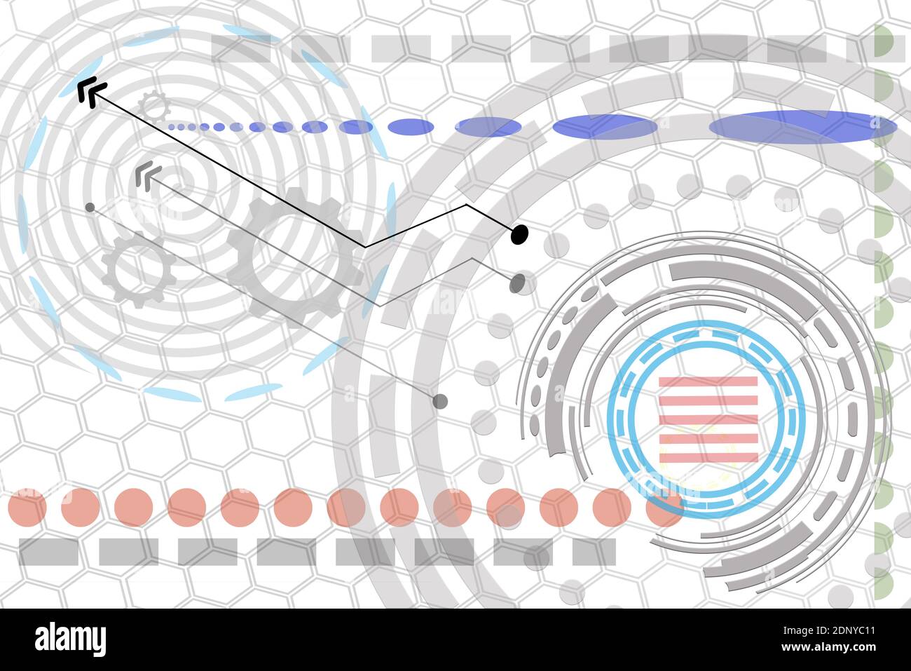 Geometric Digital Abstract technology background. Futuristic concept ...
