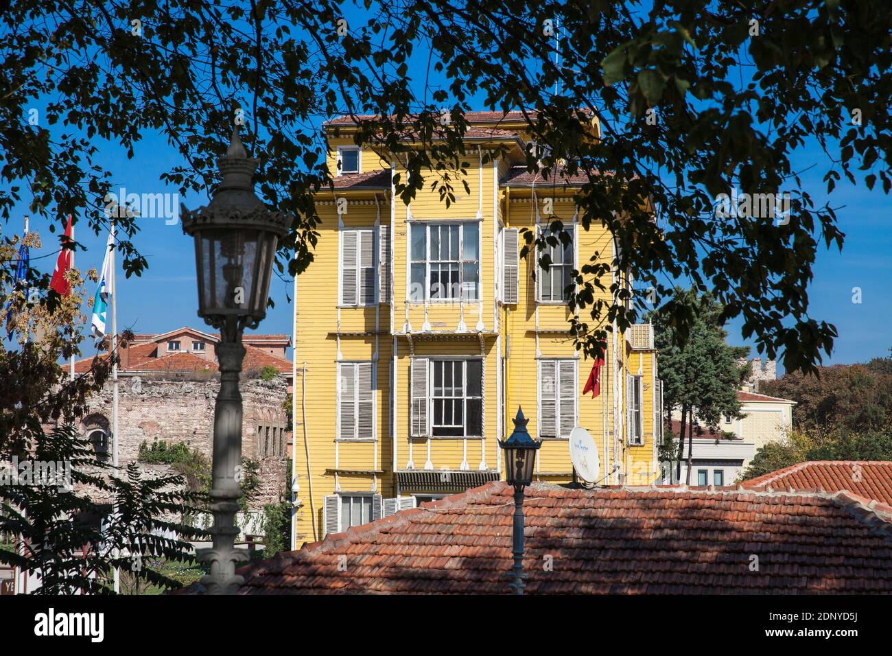 Turkey, Istanbul, Sultanahmet, Historic Ottoman wooden house now a ...