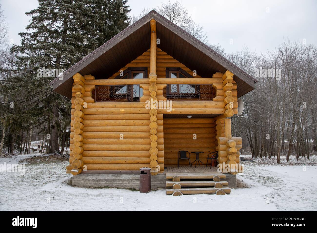 wood house of timber in nature Stock Photo - Alamy