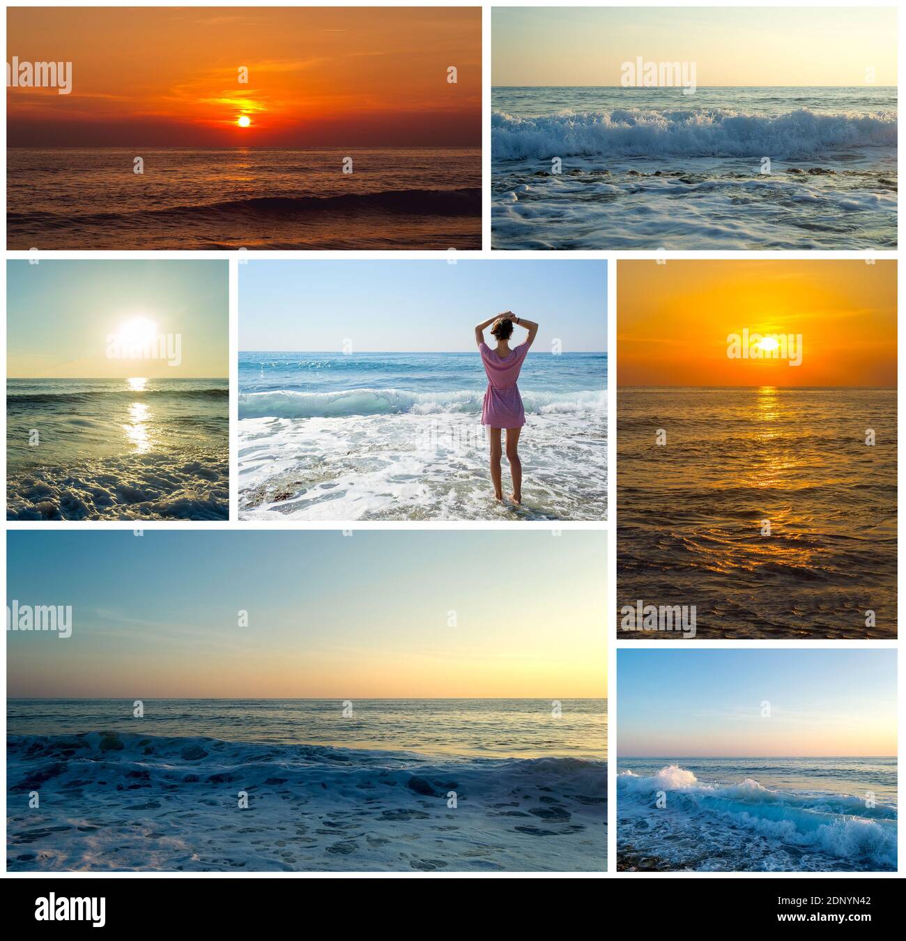 Beach collage hi-res stock photography and images - Alamy
