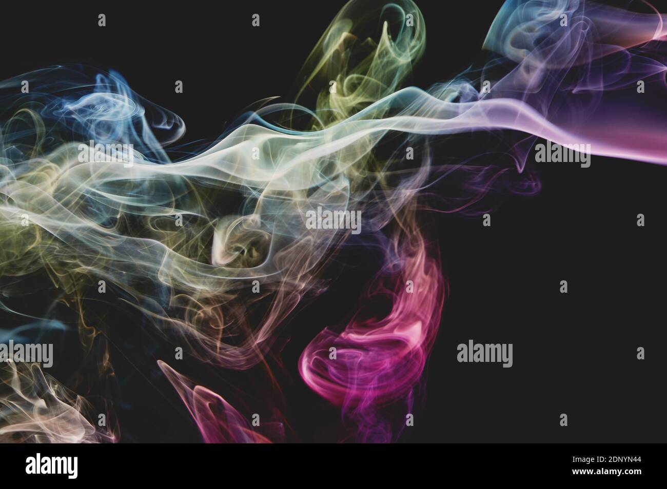 Abstract colorful wallpaper smoke wave dark background. Smoky backdrop ...