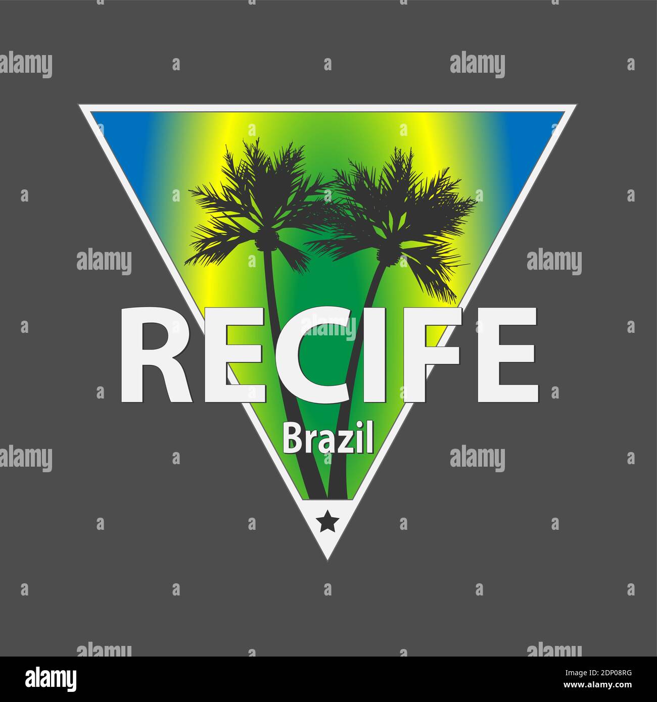 Recife city name.Modern Design for Printing,background ,logo, for ...