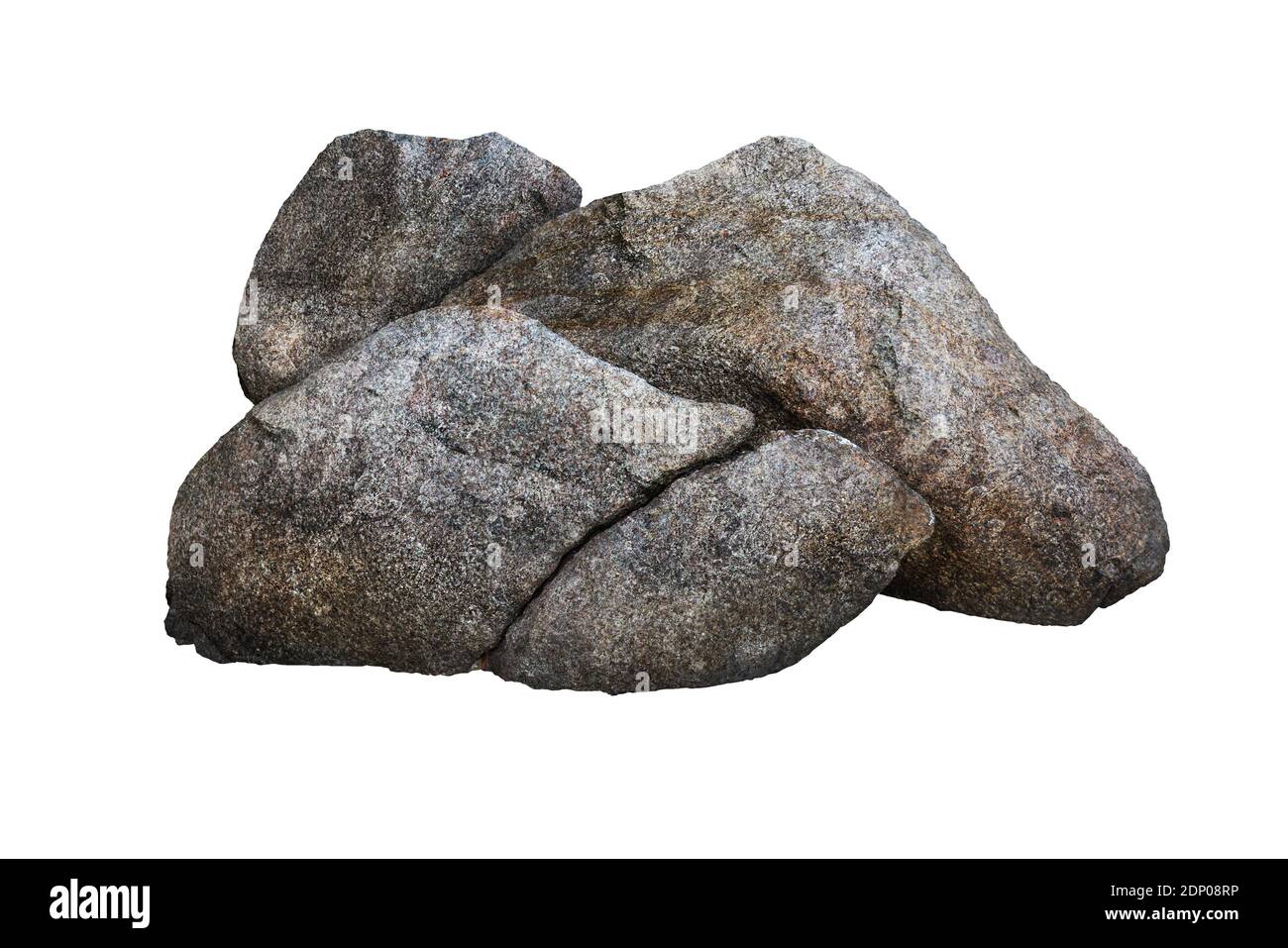 rock isolated on white background Stock Photo - Alamy