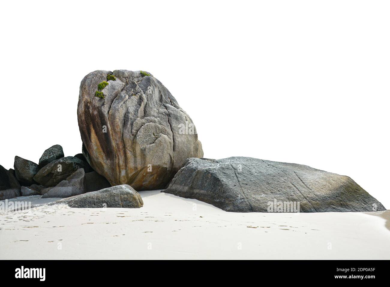 rock isolated on white background Stock Photo - Alamy