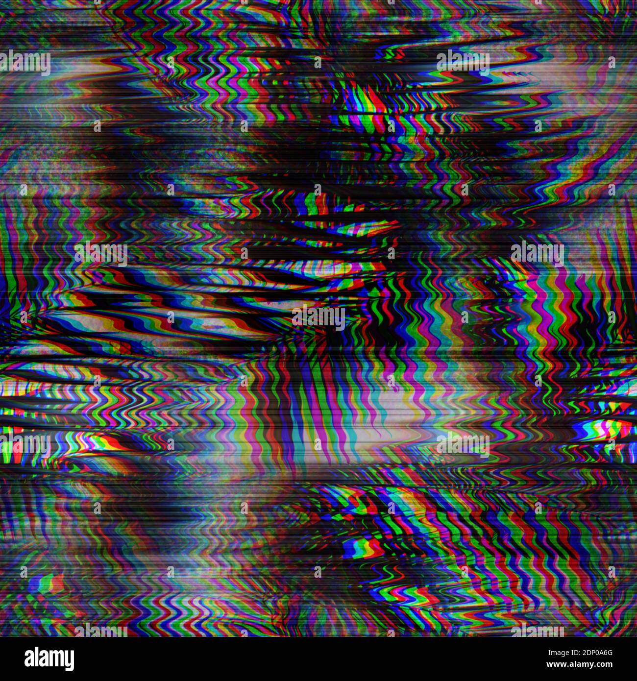 Seamless techno glitch tropical RGB computer noise Stock Photo - Alamy