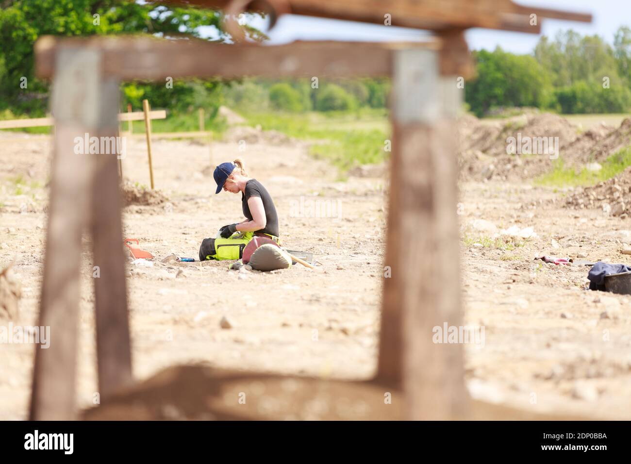 Archaeologist at work Stock Photo - Alamy