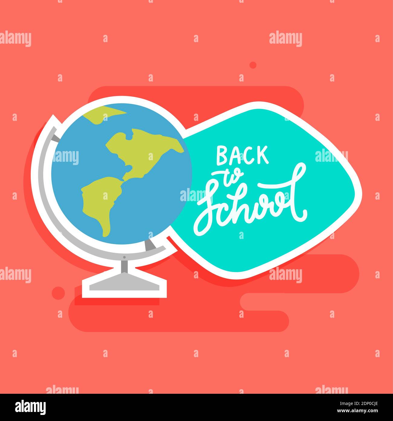 World map Back to school student picture - Vector Stock Vector Image ...