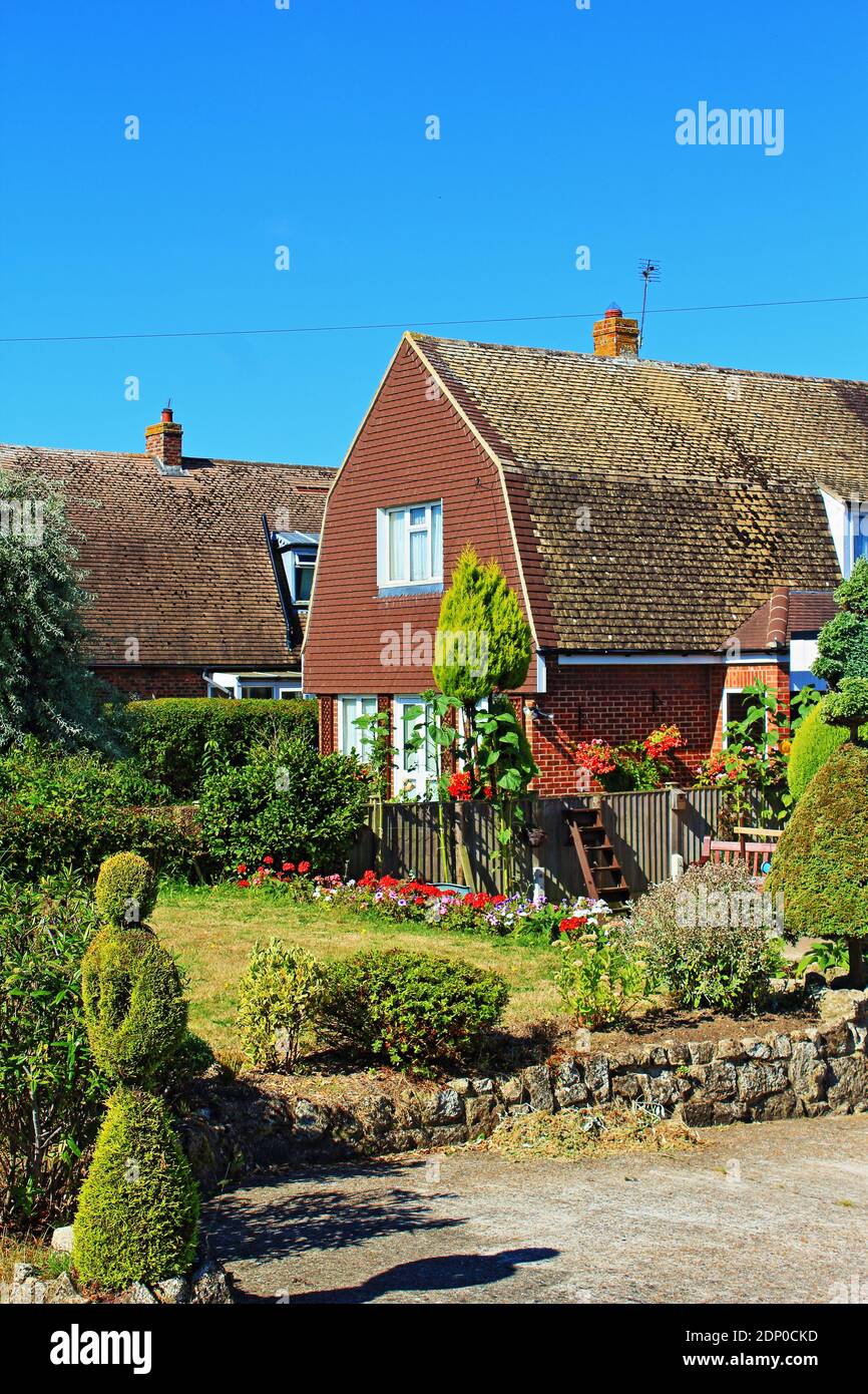 Nice old-fashioned houses and outdoor decoration at St Mary's Bay, also ...