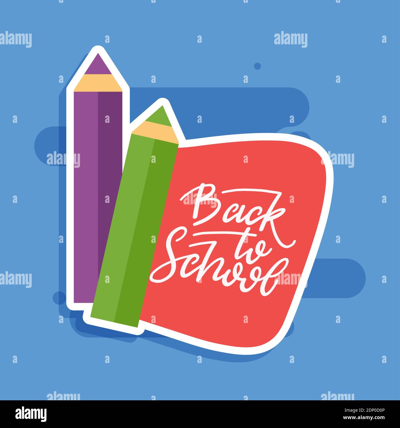 Pencils Back to school student picture - Vector Stock Vector Image ...