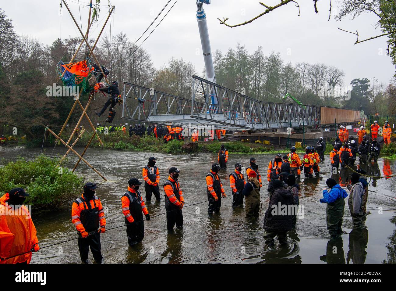 Denham, Buckinghamshire, UK. 8th December, 2020. In a huge HS2 and ...