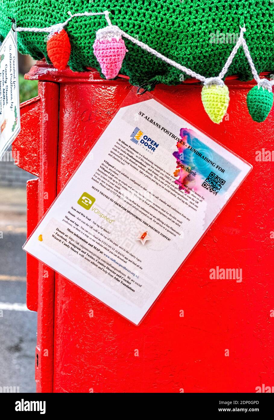 Knitted postbox toppers hi-res stock photography and images - Alamy
