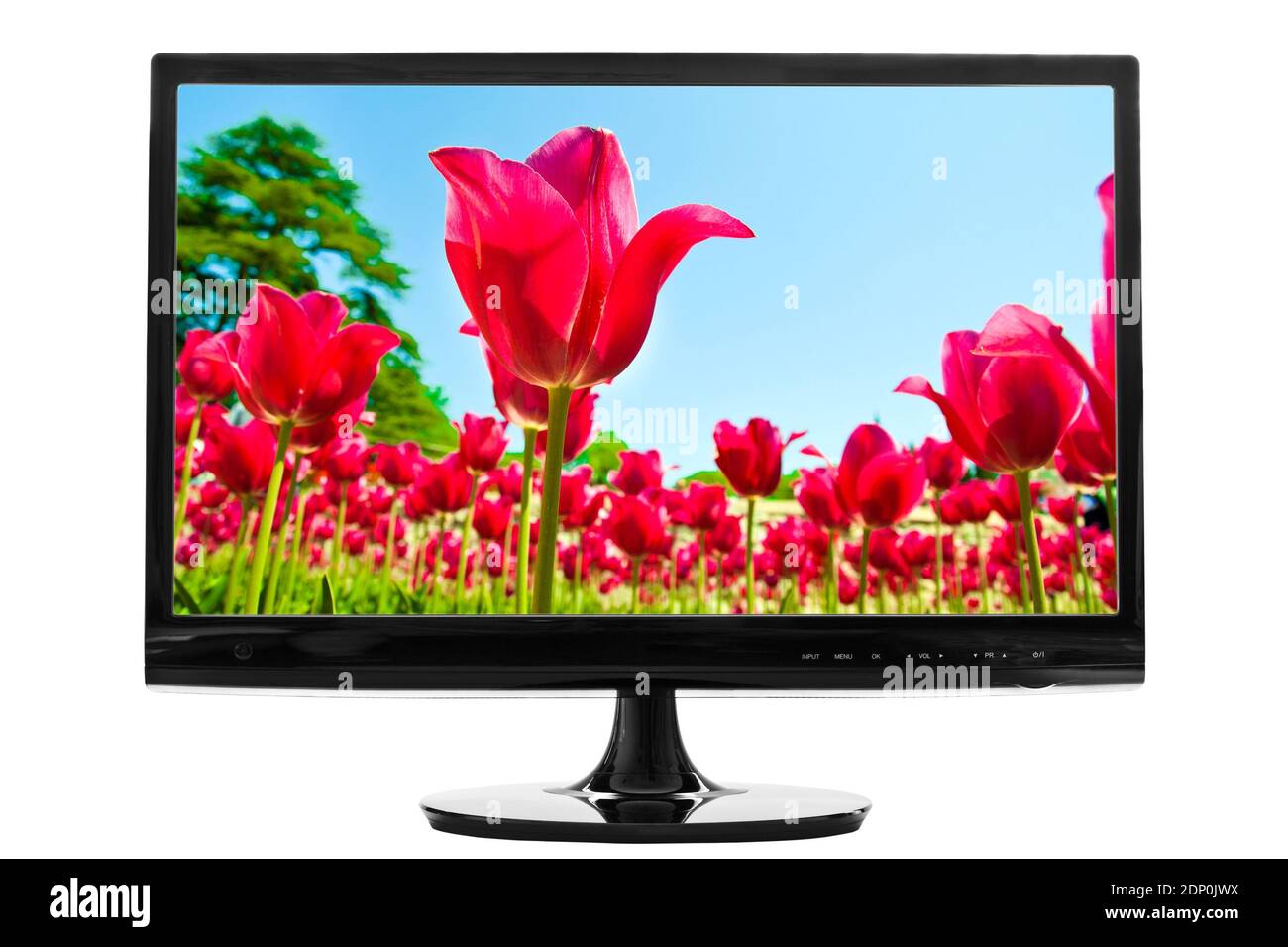 computer screen isolated on white Stock Photo - Alamy