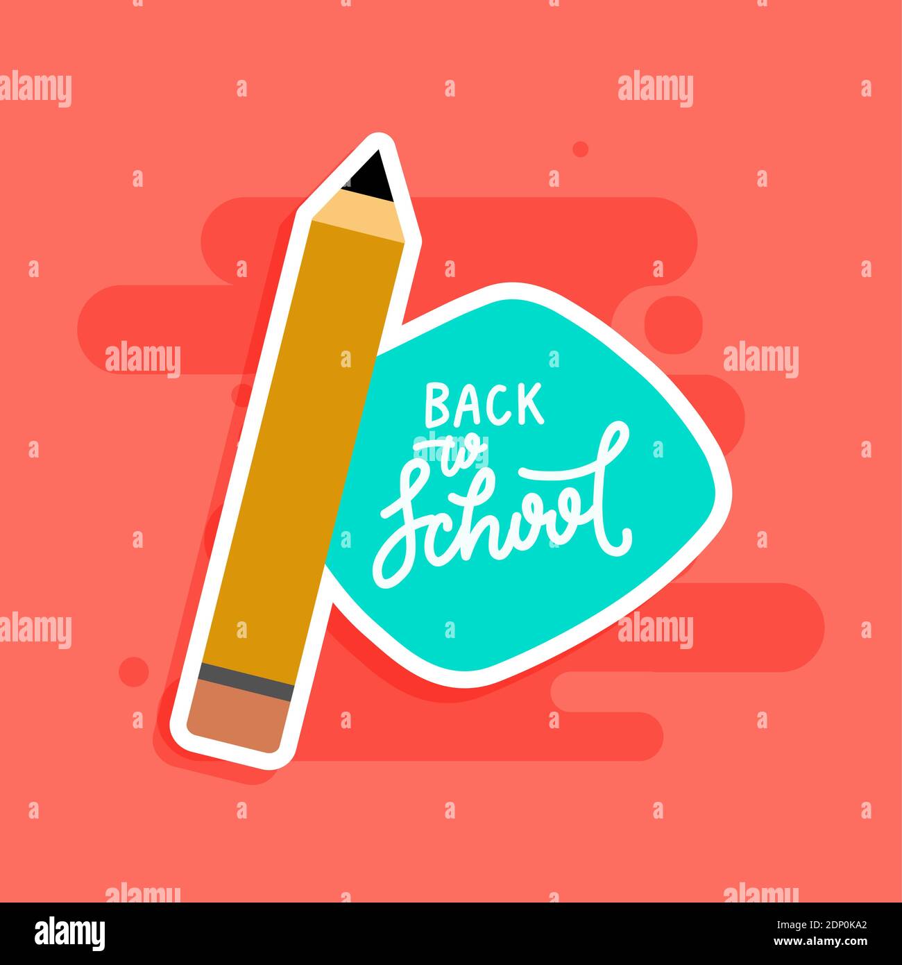 Pencil Back to school student picture - Vector Stock Vector Image & Art ...