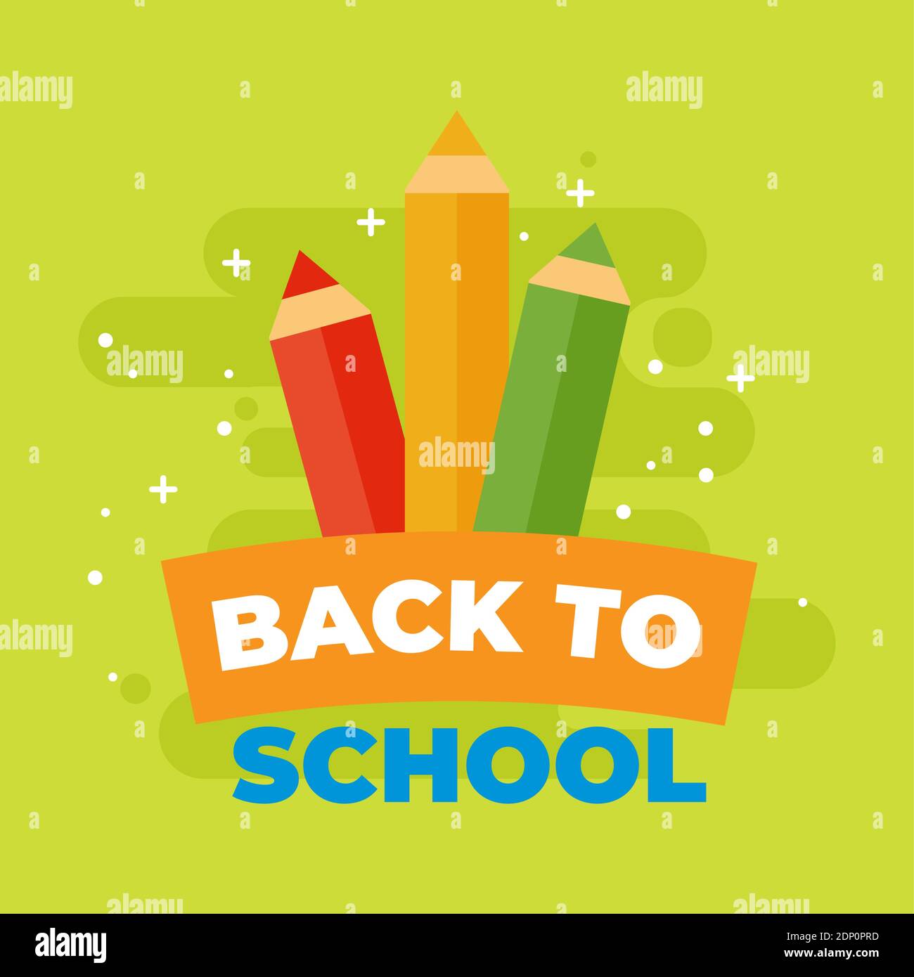 Pencils Back to school student picture - Vector Stock Vector Image ...