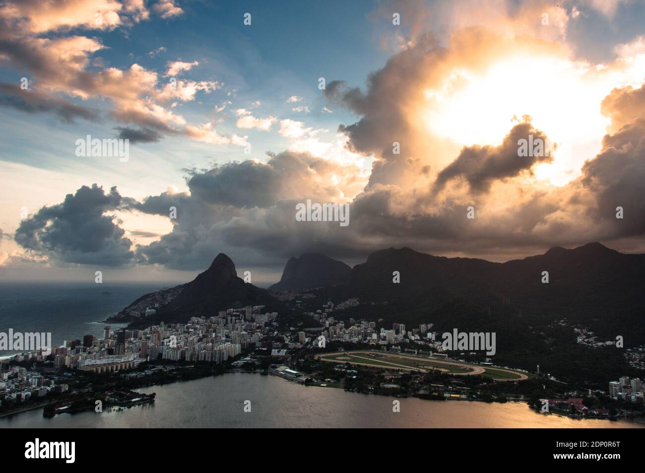 Dramatic Sunset Sky Over Rio de Janeiro, Brazil Stock Photo - Alamy