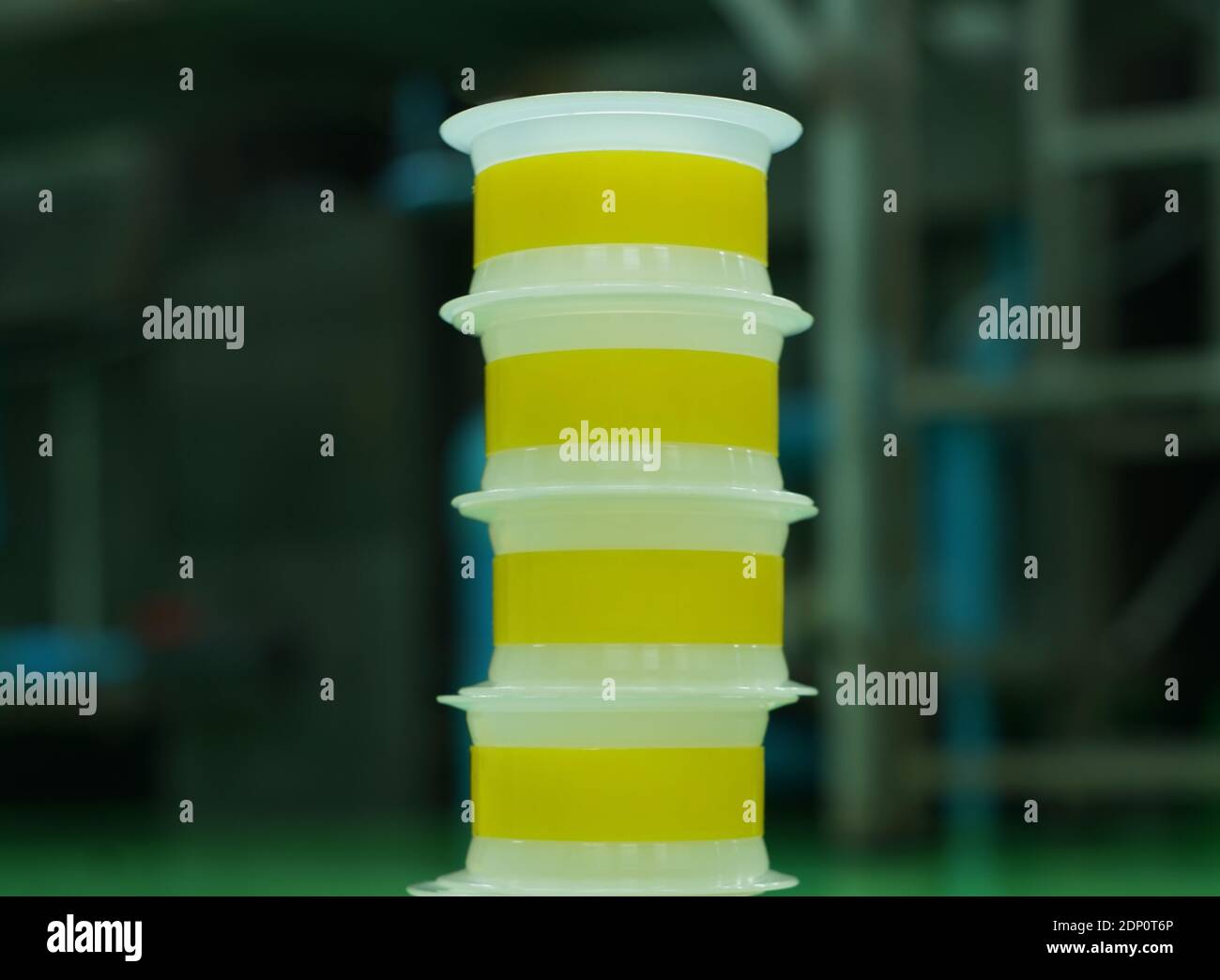 Preparing a replace new of a plastic roller with yellow rubber for ...