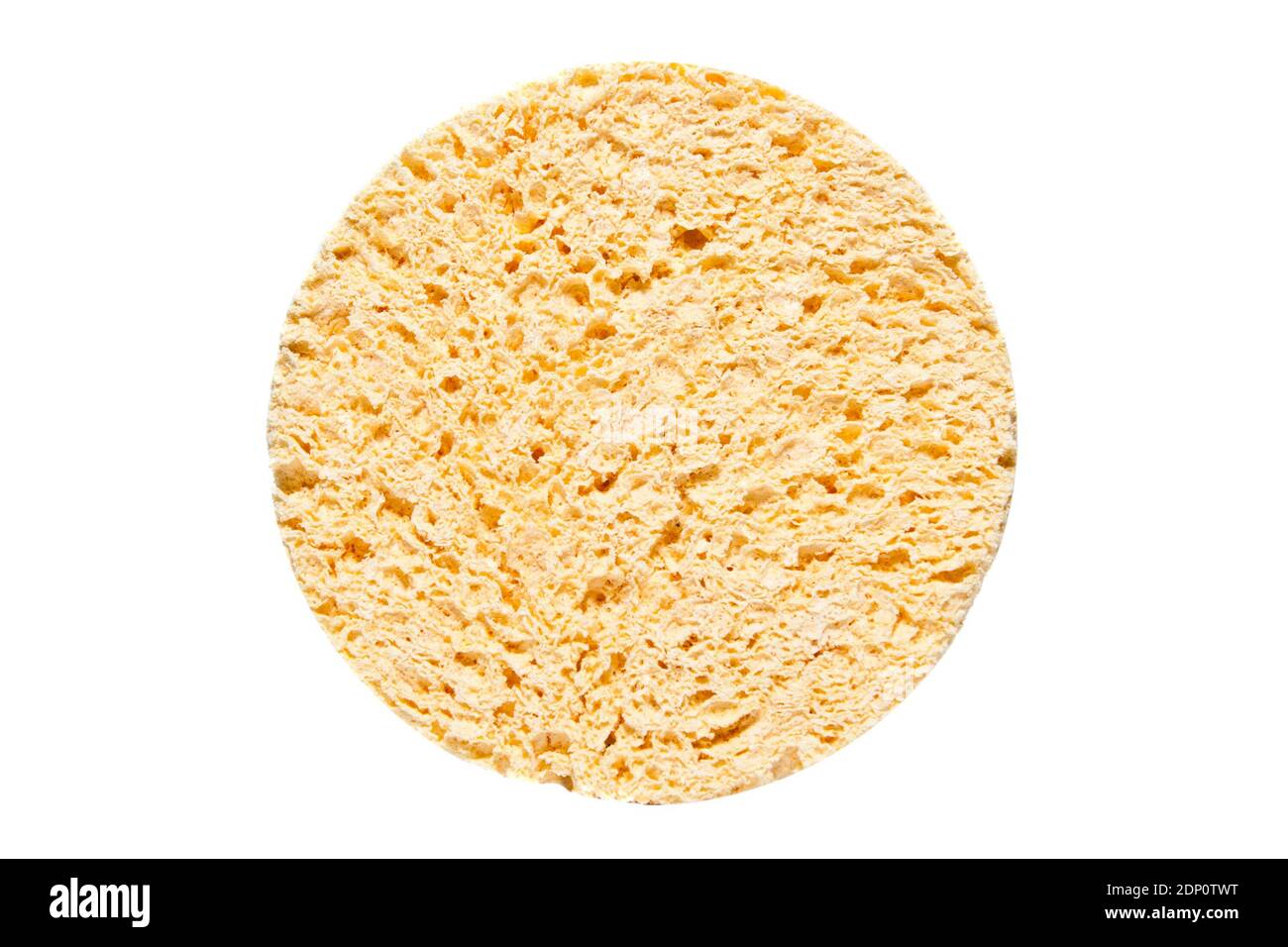 round sponge isolated on a white background Stock Photo - Alamy