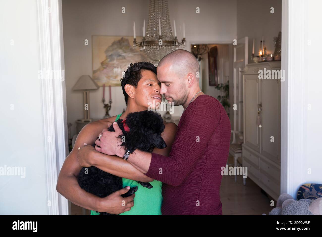 Male couple together Stock Photo - Alamy