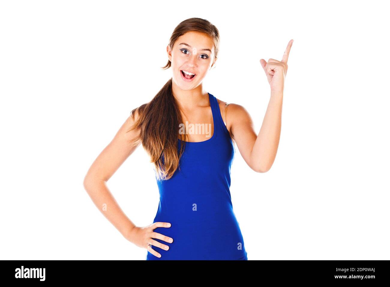 teenager isolated on a white background Stock Photo - Alamy