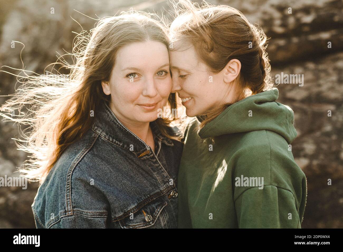 Female couple together Stock Photo - Alamy