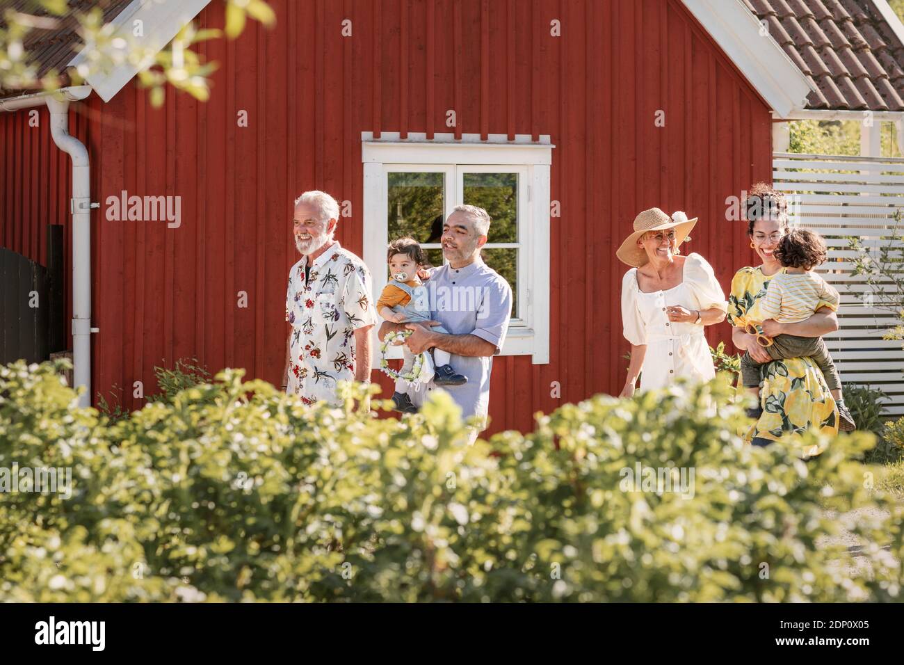 Three generation family walking together Stock Photo - Alamy