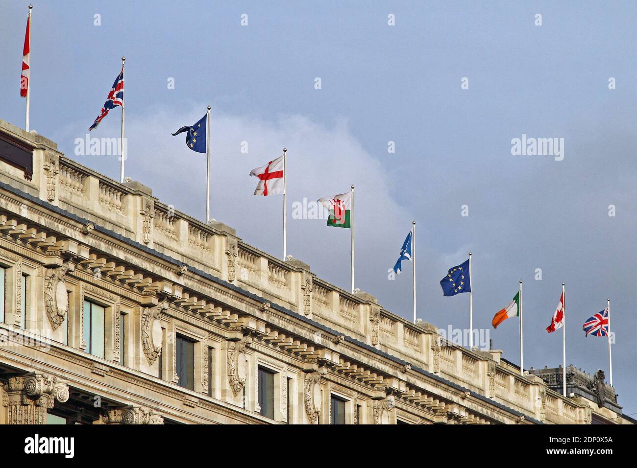 Flags of The World at Building in London Stock Photo - Alamy