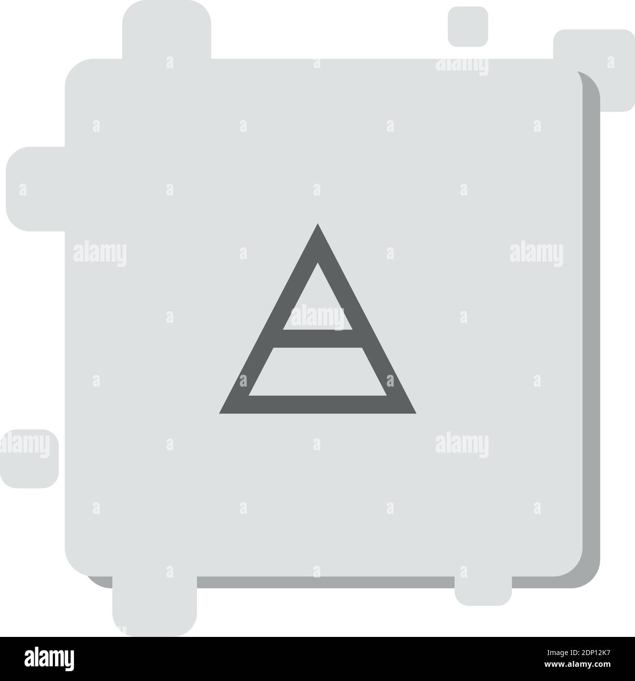 pyramid vector icon modern simple vector illustration Stock Vector ...