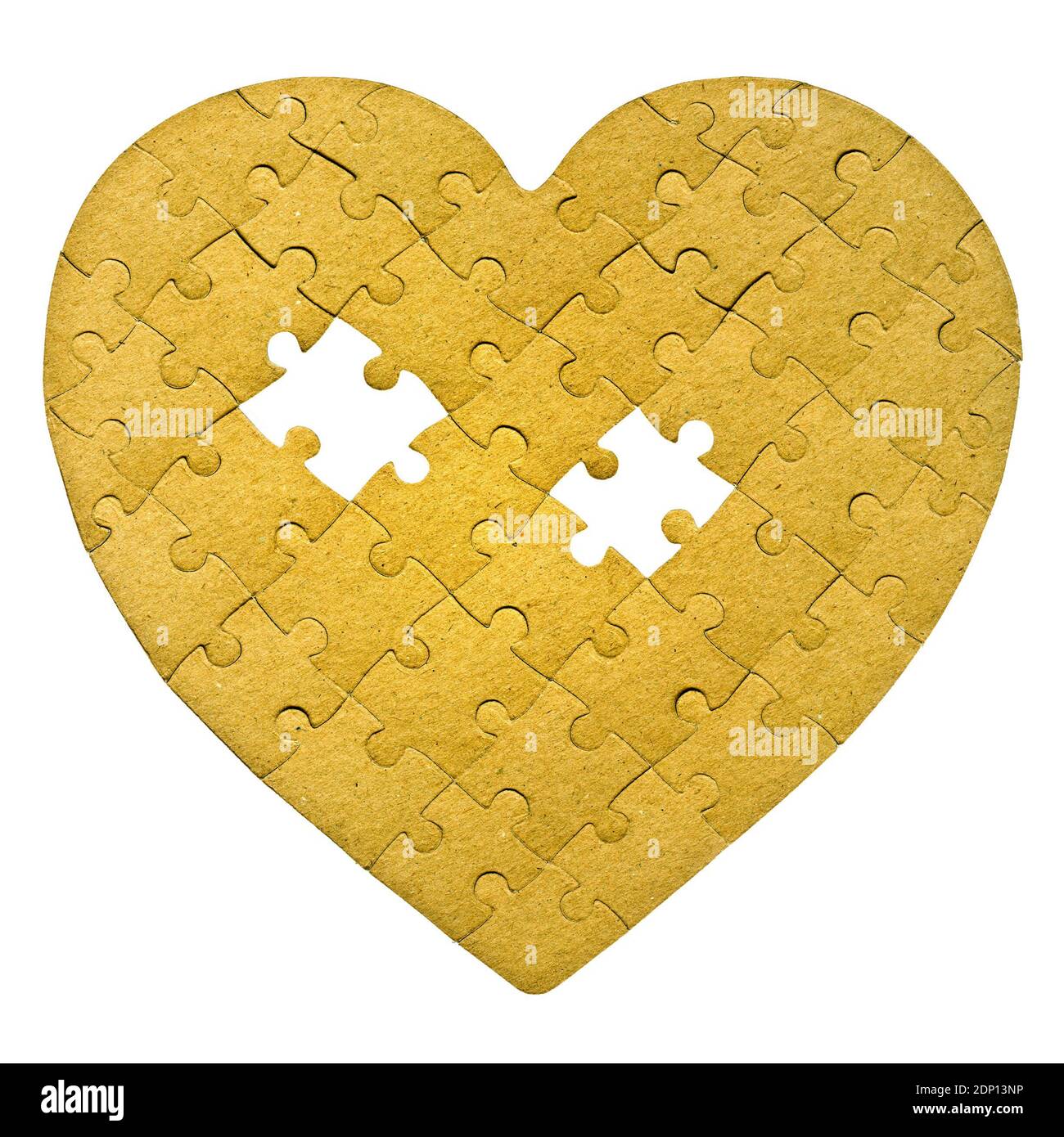 puzzle heart isolated on a white background Stock Photo - Alamy