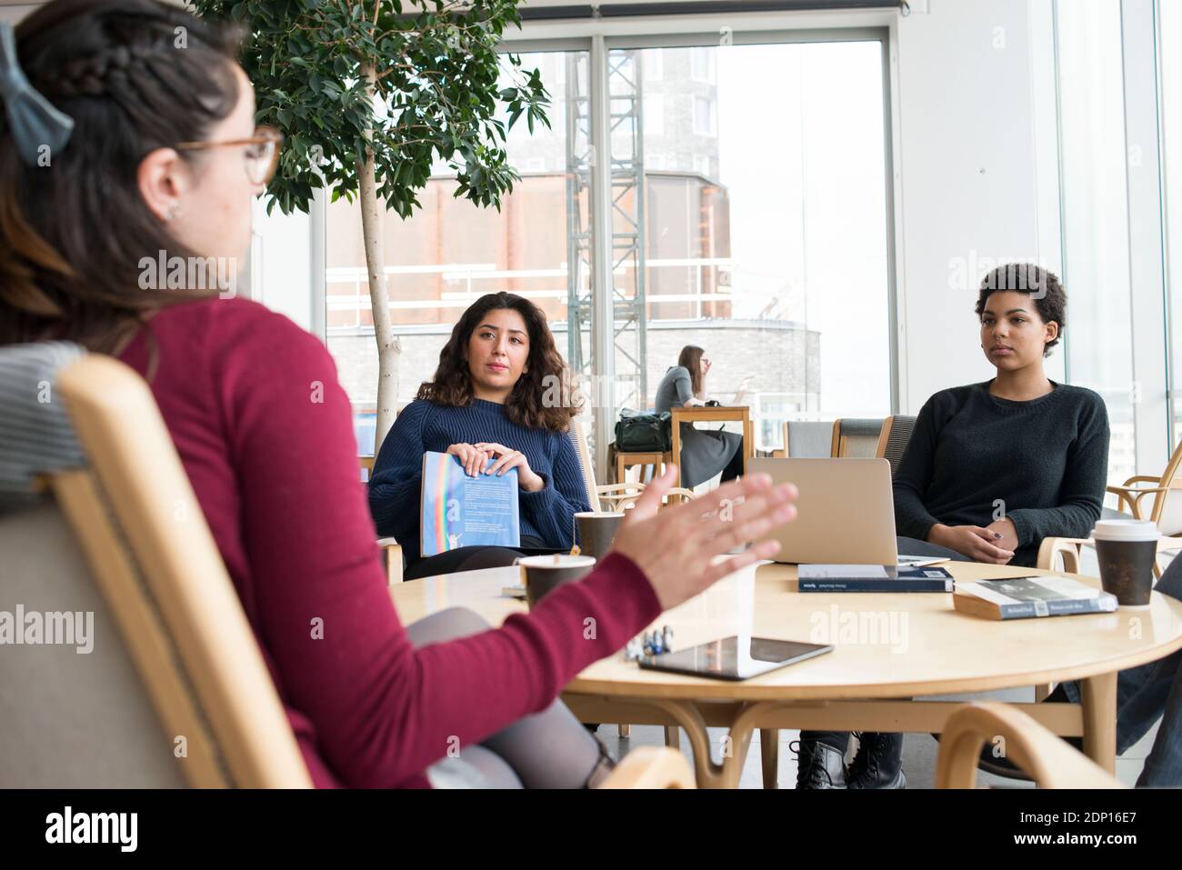 Adult study group library hi-res stock photography and images - Alamy