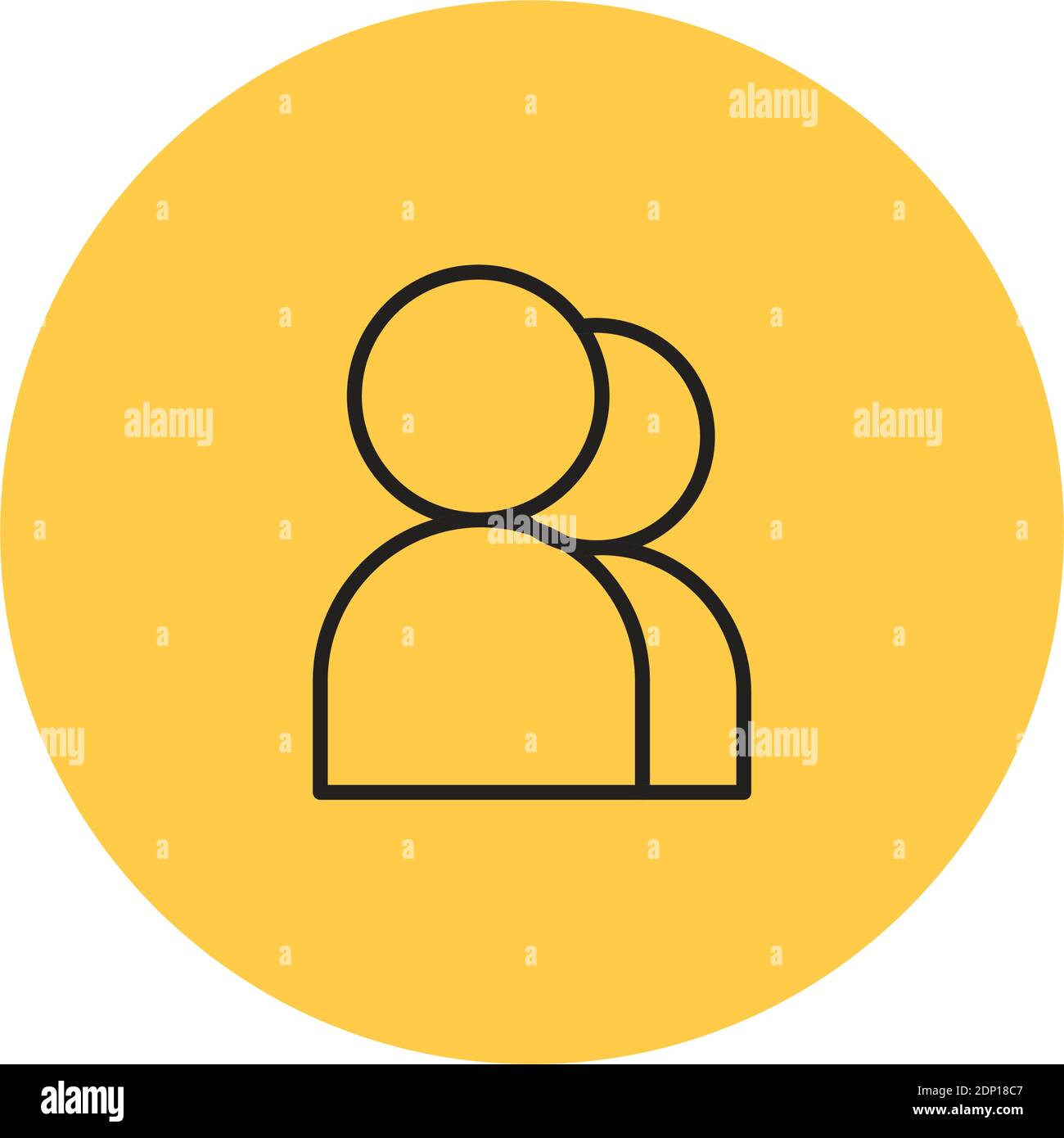 Isolated contacts computers tecnology online yellow logo - Vector Stock ...