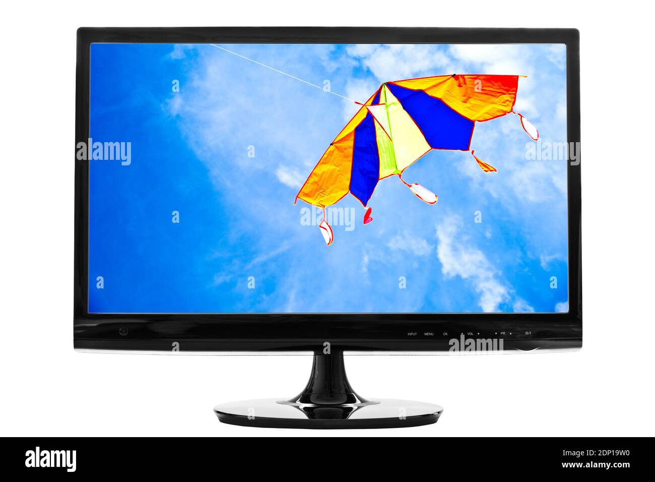 computer screen isolated on white Stock Photo - Alamy