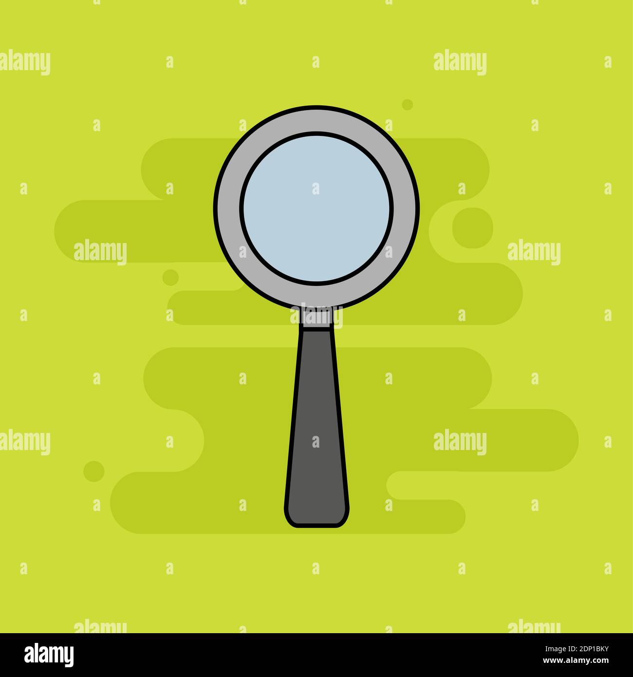 Magnifying glass back to school picture icon - Vector Stock Vector ...