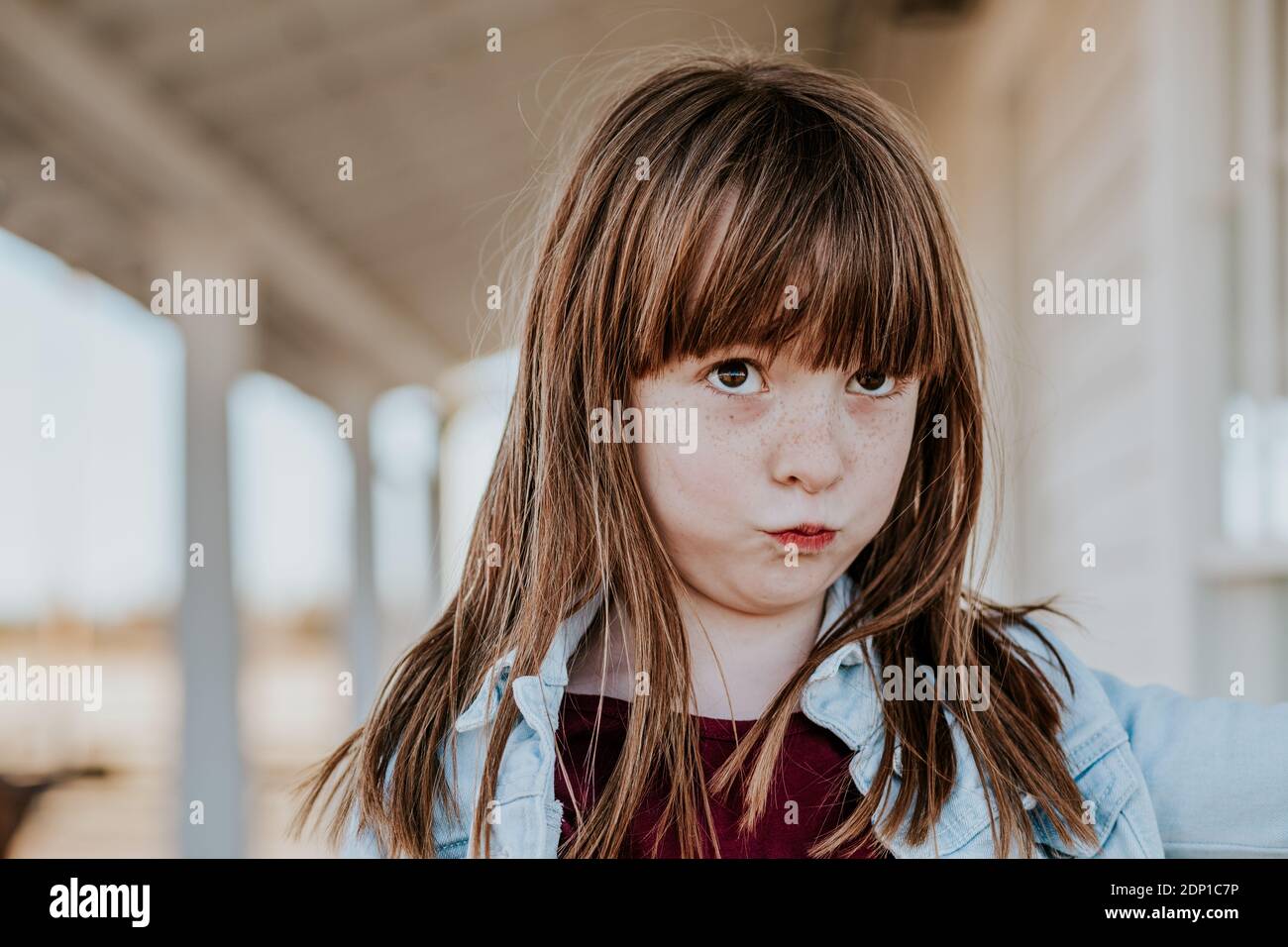 Girl making goofy face hi-res stock photography and images - Alamy