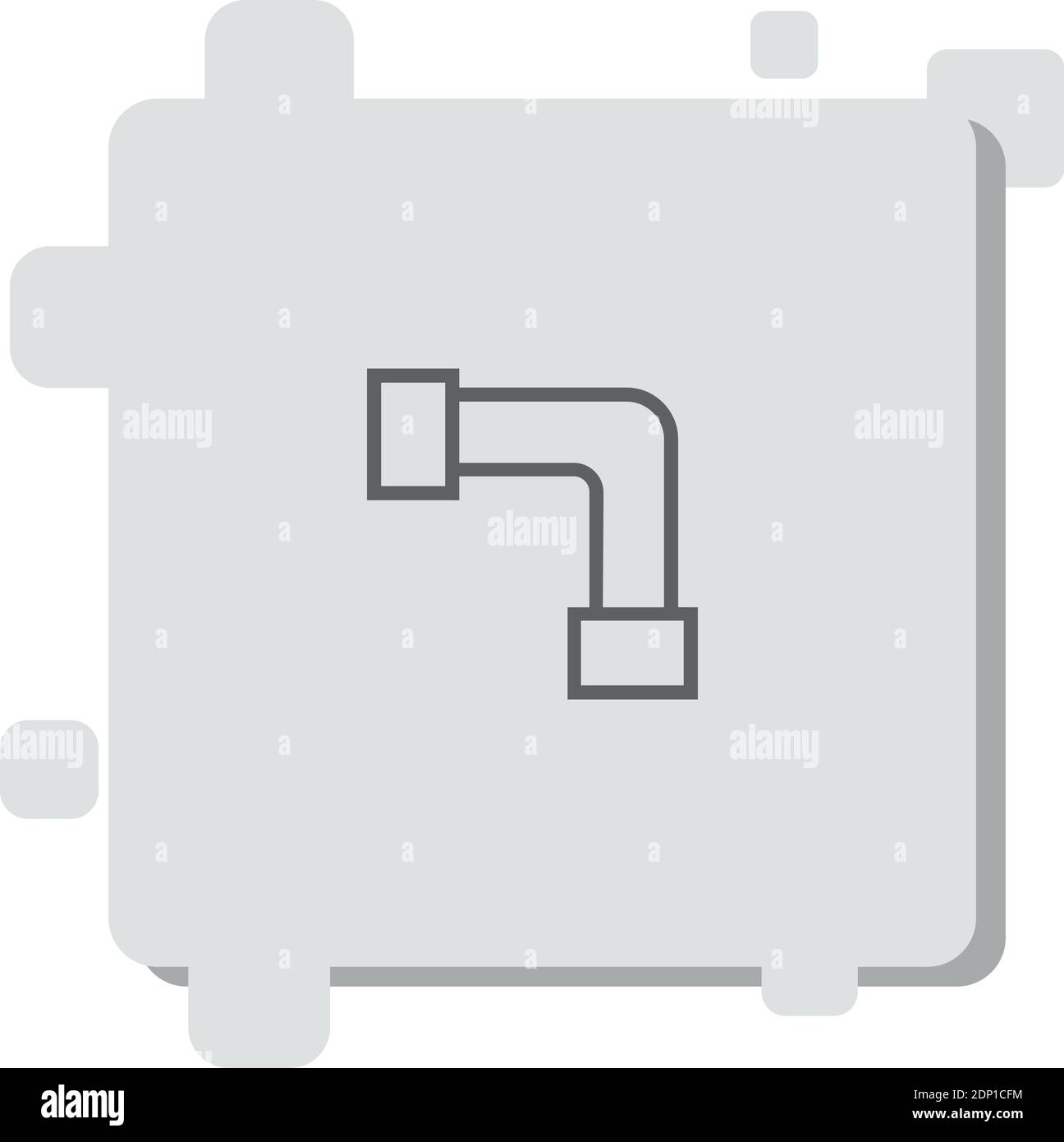 pipe vector icon modern simple vector illustration Stock Vector Image ...